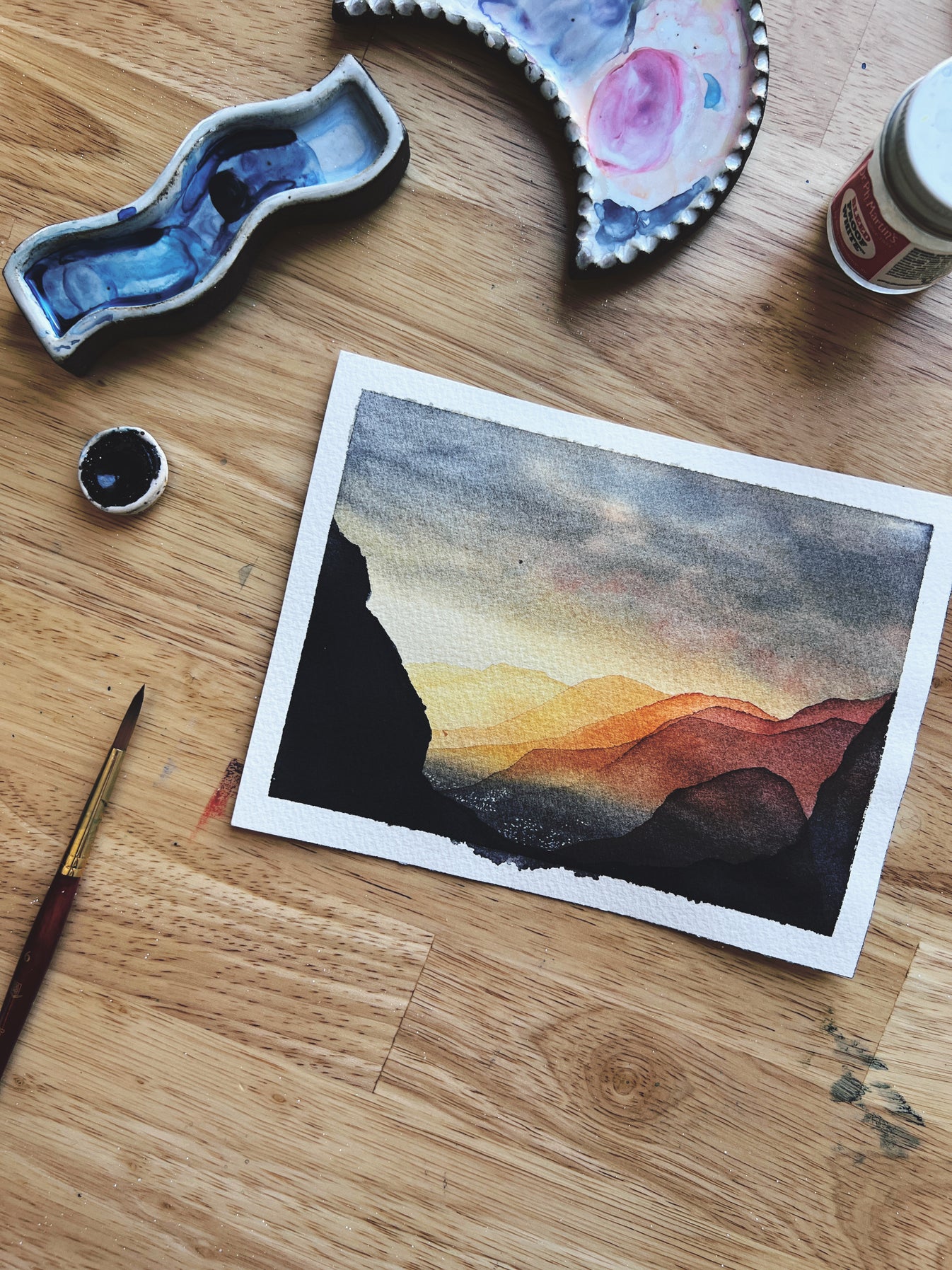 Intermediate Watercolor Landscapes With Kolbie Blume – Let's Get Artsy