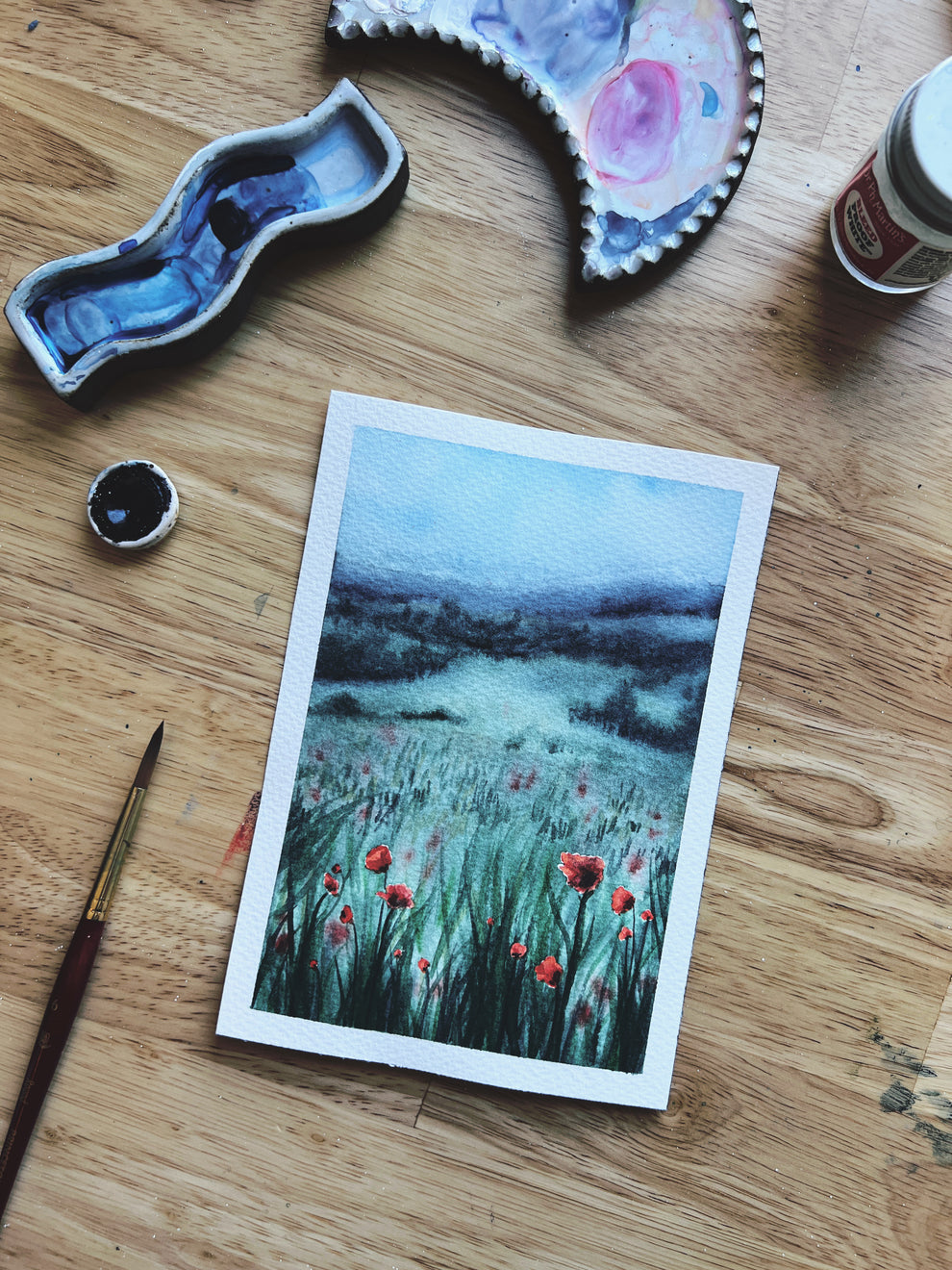 Intermediate Watercolor Landscapes With Kolbie Blume – Let's Get Artsy